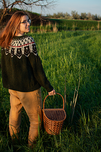 Ravelry: Bear yoke sweater adult pattern by Yana Markevich