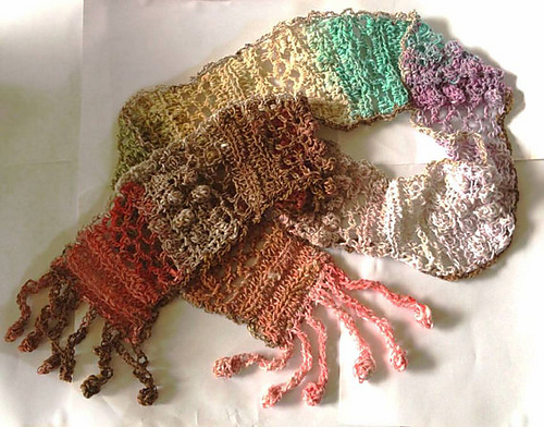 Ravelry: Summer Pastels Scarf pattern by Part Pixy