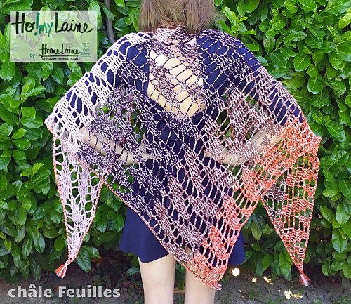 Ravelry: "Leaves" Shawl - châle feuilles pattern by Pat Trishia