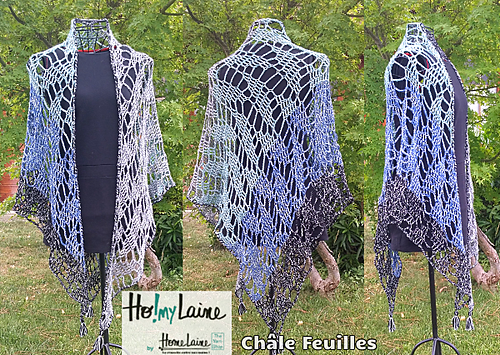 Ravelry: "Leaves" Shawl - châle feuilles pattern by Pat Trishia