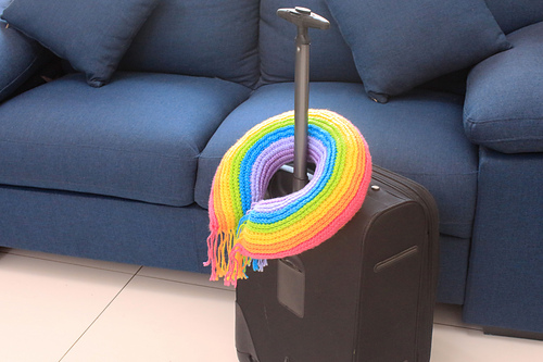 Ravelry: Rainbow Travel Pillow pattern by Sheetal Pathak