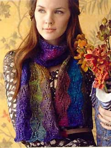 Ravelry: Intarsia Lace Scarf pattern by Patty Nance
