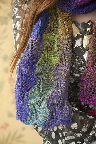 Ravelry: Intarsia Lace Scarf pattern by Patty Nance