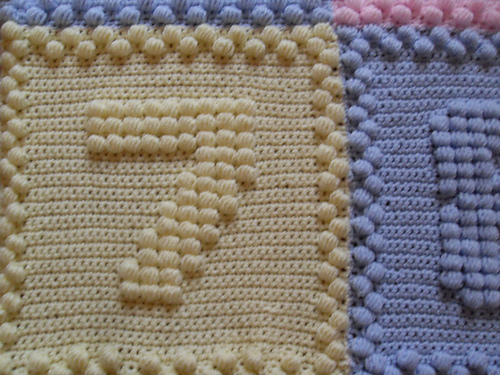 Ravelry: Number Motifs Baby Blanket pattern by Peach. Unicorn