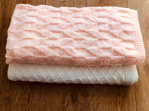 Ravelry: 2 Easy Baby Blankets - Cross & Parallel Lines pattern by Peach ...