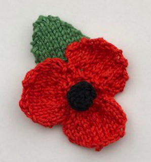 Ravelry: Knitted Remembrance Poppy pattern by Peach. Unicorn