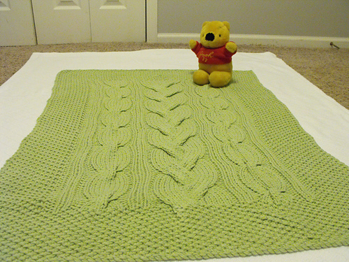 Ravelry: Speedy Cable Baby Blanket pattern by Rachael Howard