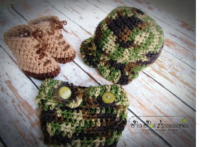 Ravelry: Newborn Army Outfit pattern by Sarah A Johnson