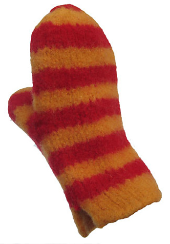 Ravelry: #502 Happy Stripes Mittens & Trivets pattern by Nora J. Bellows