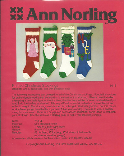 Ravelry: Ann Norling 1018, Knitted Christmas Stockings - patterns