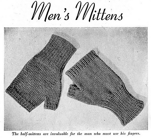 Ravelry: Half Mittens pattern by Jane Koster & Margaret Murray