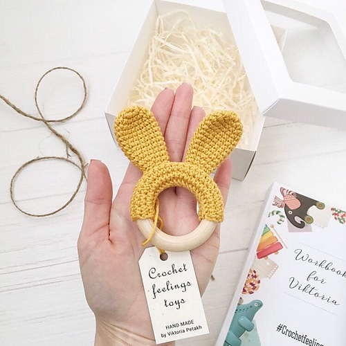 Ravelry: Bunny ears \ Bear ears teether pattern by Viktoriia Petakh