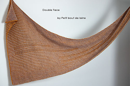 Ravelry: double face shawl pattern by collete audrey