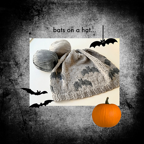 Ravelry: Bats on a hat pattern by Petra Breakstone