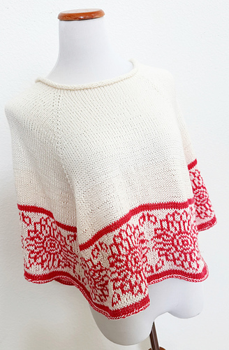 Ravelry: Chrysanthemum poncho pattern by Petra Breakstone