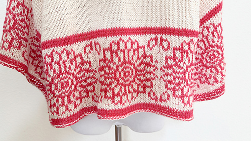 Ravelry: Chrysanthemum poncho pattern by Petra Breakstone