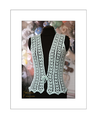 Ravelry: Mint Lace Double Shell Vest pattern by Petra Foubister