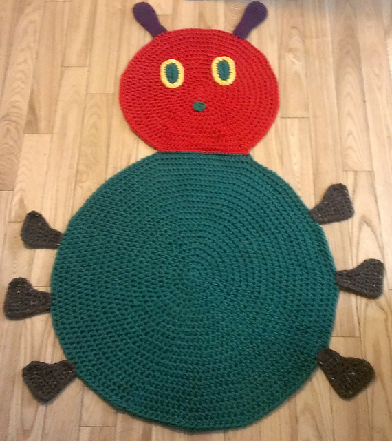 Ravelry: Caterpillar Bug Rug or Play Mat pattern by Angela Bergeron