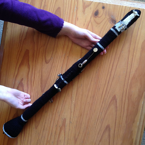 Ravelry: knitted clarinet pattern by Amanda Irving