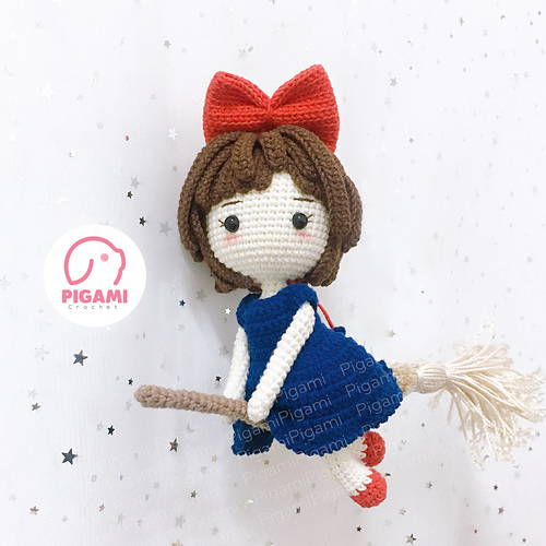 Ravelry: Kiki amigurumi doll pattern by Pigami Crochet