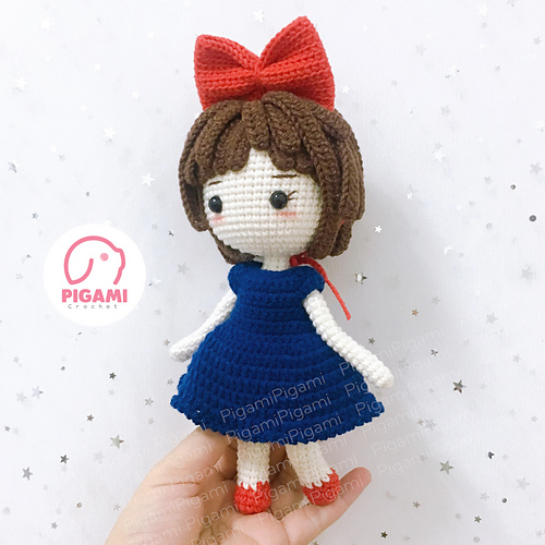 Ravelry: Kiki amigurumi doll pattern by Pigami Crochet
