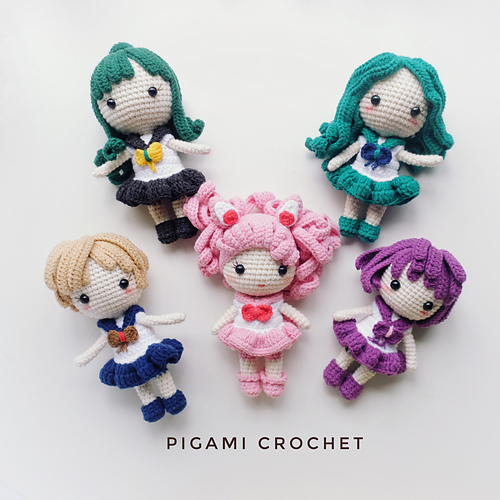 Ravelry: Sailor Outer Senshi Amigurumi pattern by Pigami Crochet