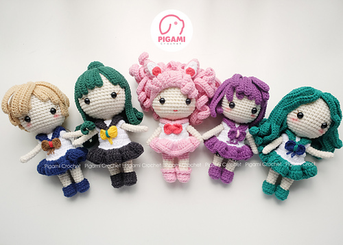 Ravelry: Sailor Outer Senshi Amigurumi pattern by Pigami Crochet