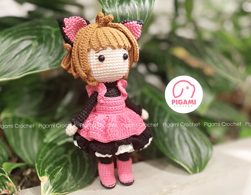 Ravelry: Sakura Mew Amigurumi pattern by Pigami Crochet