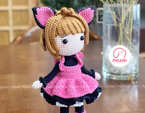 Ravelry: Sakura Mew Amigurumi pattern by Pigami Crochet