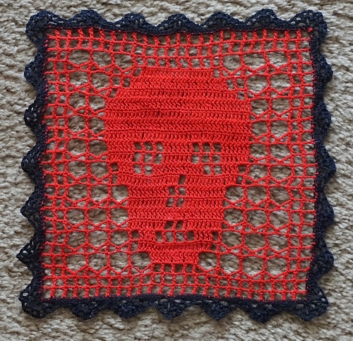 Ravelry: Filet Skull Doily pattern by Maria Merlino