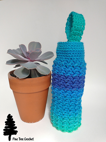 Ravelry: Ridgeline Water Bottle Holder pattern by Pine Tree Crochet