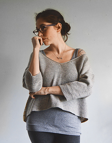 Ravelry: Gather Pullover pattern by Courtney Spainhower
