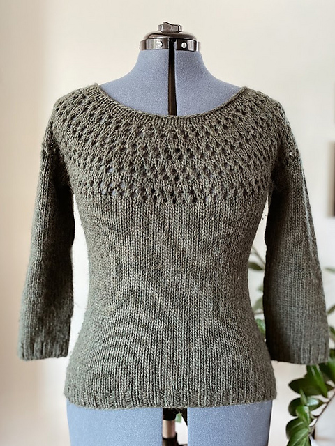 Ravelry: recipe of the month :: eyelet yoke sweater pattern by Courtney ...