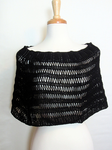 Ravelry: The Little Black Wrap pattern by Jennifer Murphy