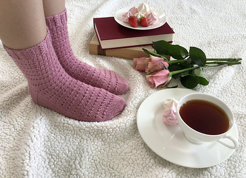Ravelry: Summer Afternoon Tea Socks pattern by Tracy Bakkelokken