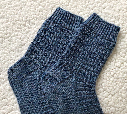 Ravelry: Weekend Waffles Socks pattern by Tracy Bakkelokken