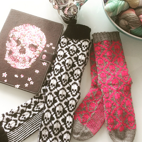 Ravelry: Jolly Skull Socks pattern by Chelsea Lee-Keenan