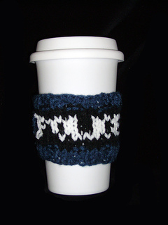 Ravelry: Police Box coffee cup sleeve 1 pattern by Courtney Bliss