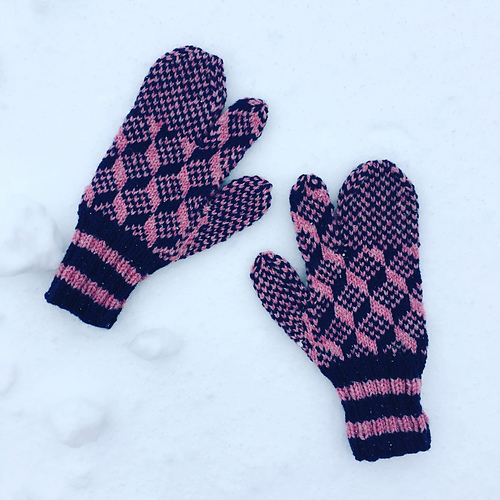 Newfoundland mittens in very un-Newfoundland greenery : r/knitting
