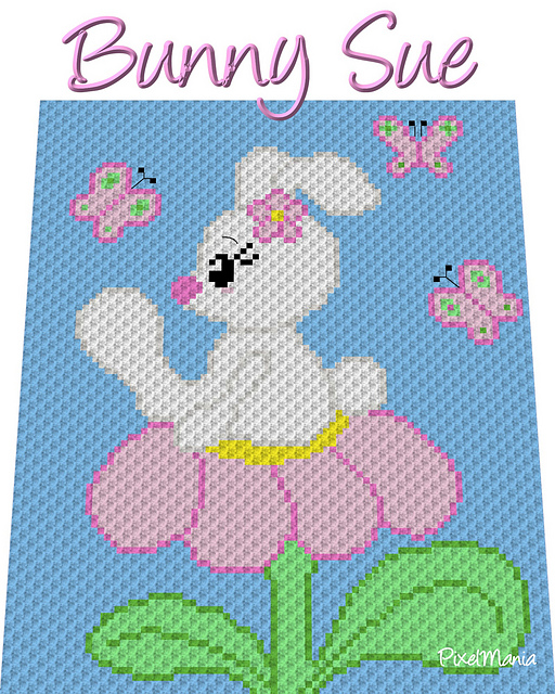 Ravelry: Bunny Sue Graphghan pattern by Sandra Guggenberger