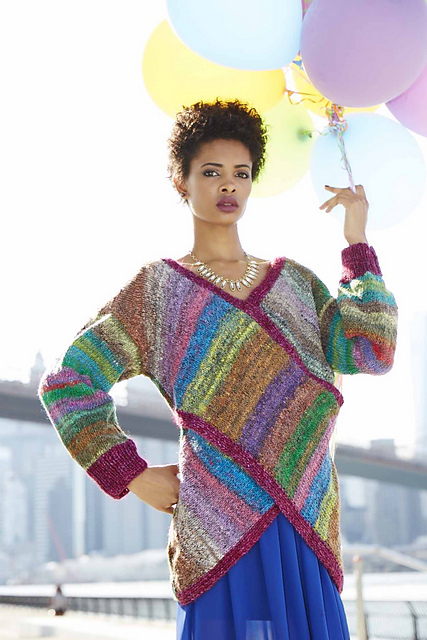 Ravelry: #30 Wrap Front Pullover pattern by Pat Olski