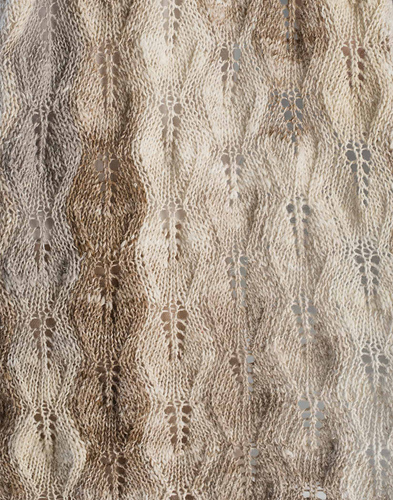 Ravelry: Intarsia and Lace Wrap pattern by Patty Nance