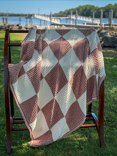 Ravelry: 3434 Mitered Square Afghan pattern by Plymouth Yarn Design Studio
