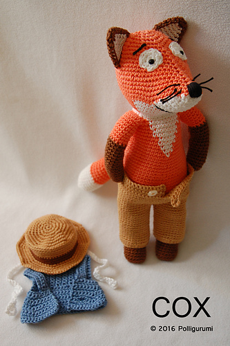 Ravelry: Cox the Fox Amigurumi pattern by Polixéna Pertl