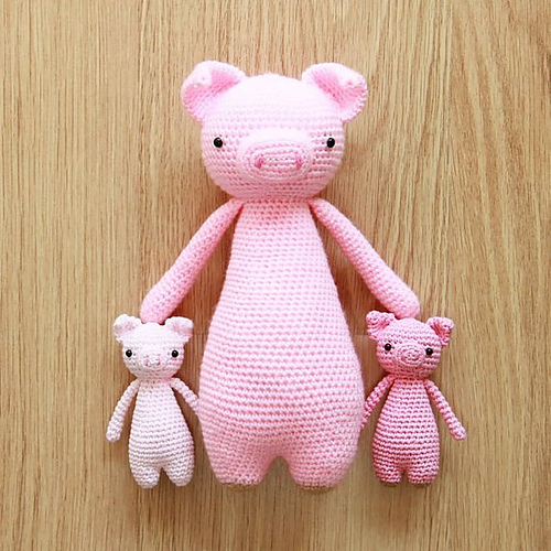 Ravelry: Mini Pig Amigurumi pattern by J.A. Poolvos