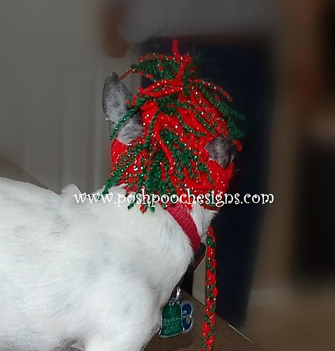 Ravelry: Jingle Bell Rock Mohawk Dog Hat pattern by Sara Sach