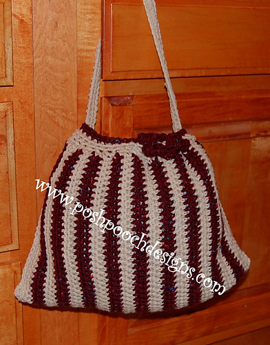 Ravelry: Fat Striped Bag pattern by Sara Sach
