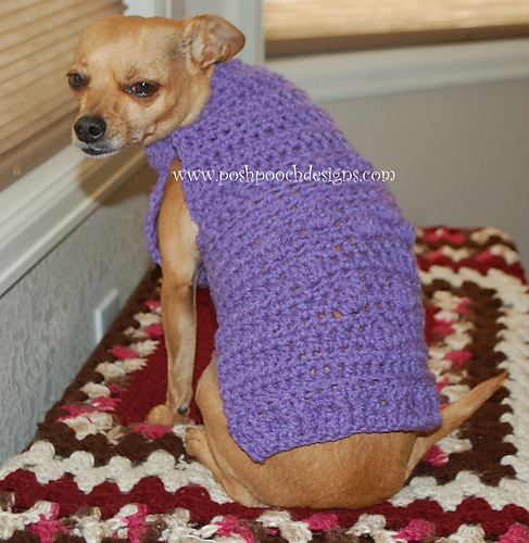 Ravelry: Heart Bobble Stitch Dog Sweater pattern by Sara Sach