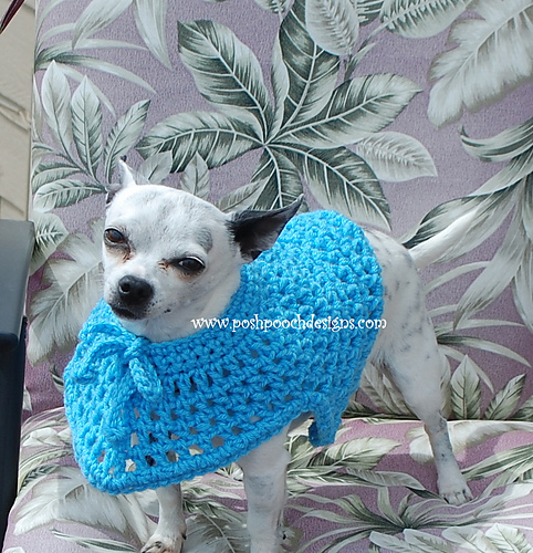 Ravelry: Dog Poncho - Summertime Dog Poncho pattern by Sara Sach