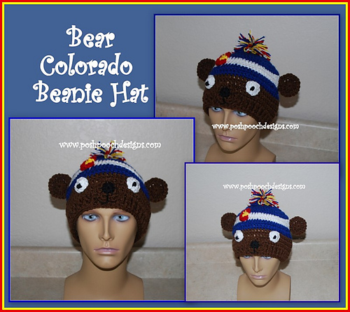 Ravelry: Bear Colorado Beanie Hat pattern by Sara Sach
